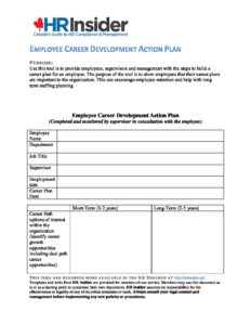 Employee-Career-Development-Action-Plan – HR Insider