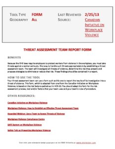 threat-assessment-team-report-form – HR Insider